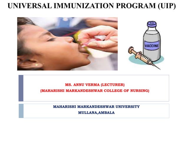 Universal Immunization Program 2017 | PPT