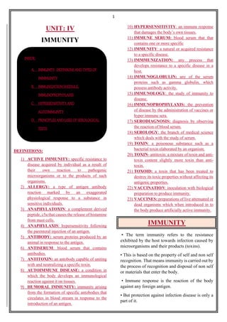 Immunity | PDF