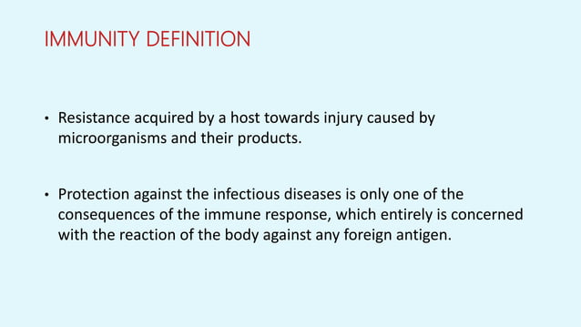 IMMUNITY | PPTX | Infectious Diseases | Diseases and Conditions