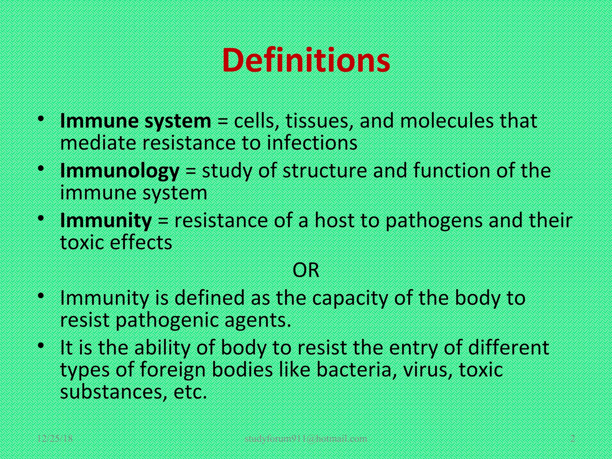 Immunity, immune system | PPT