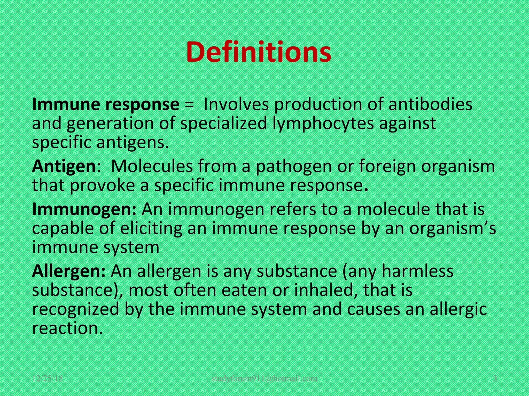Immunity, immune system | PPT
