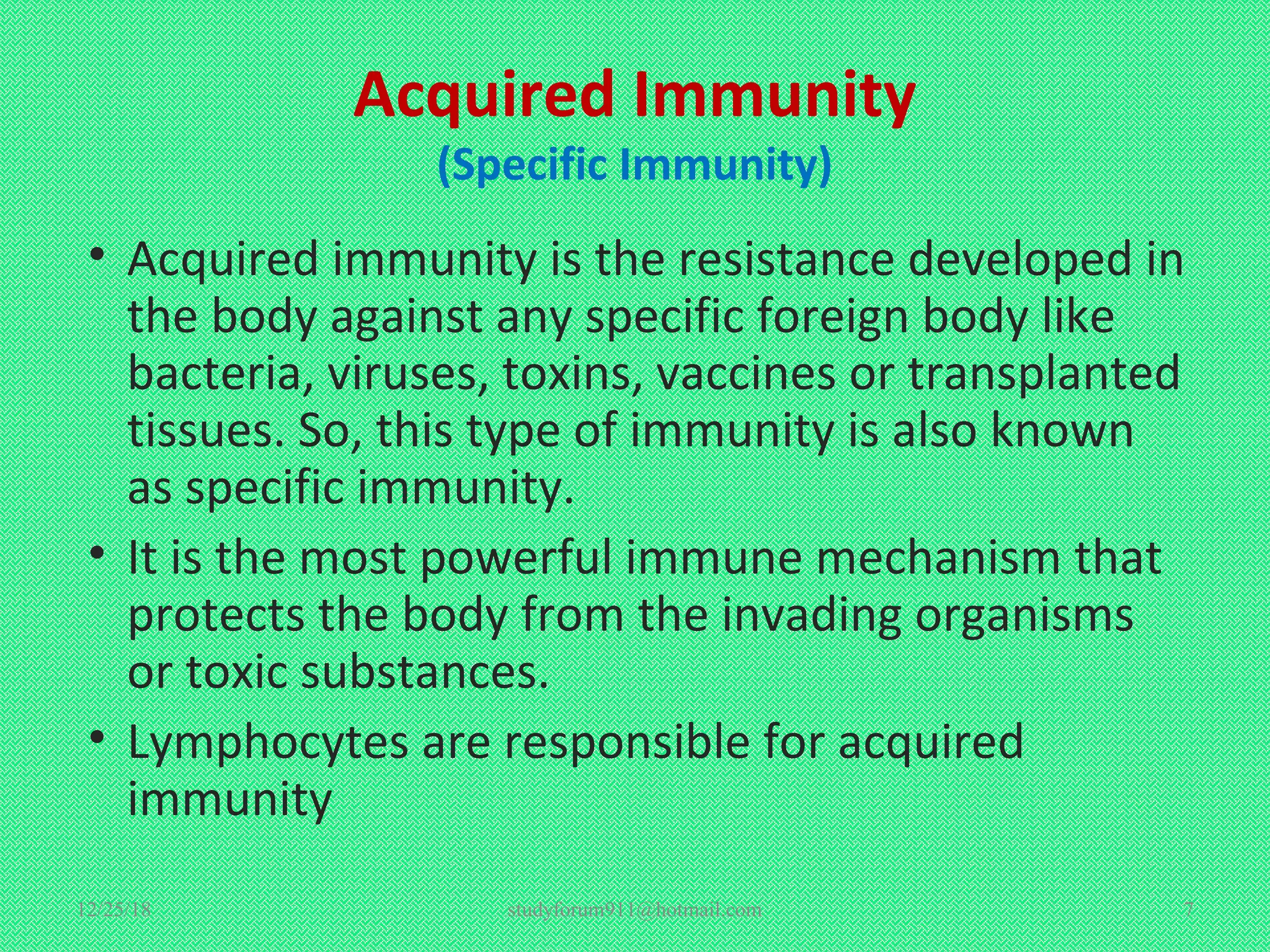 Immunity, immune system | PPT