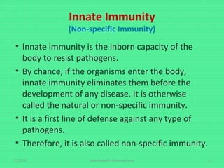 Immunity, immune system | PPT