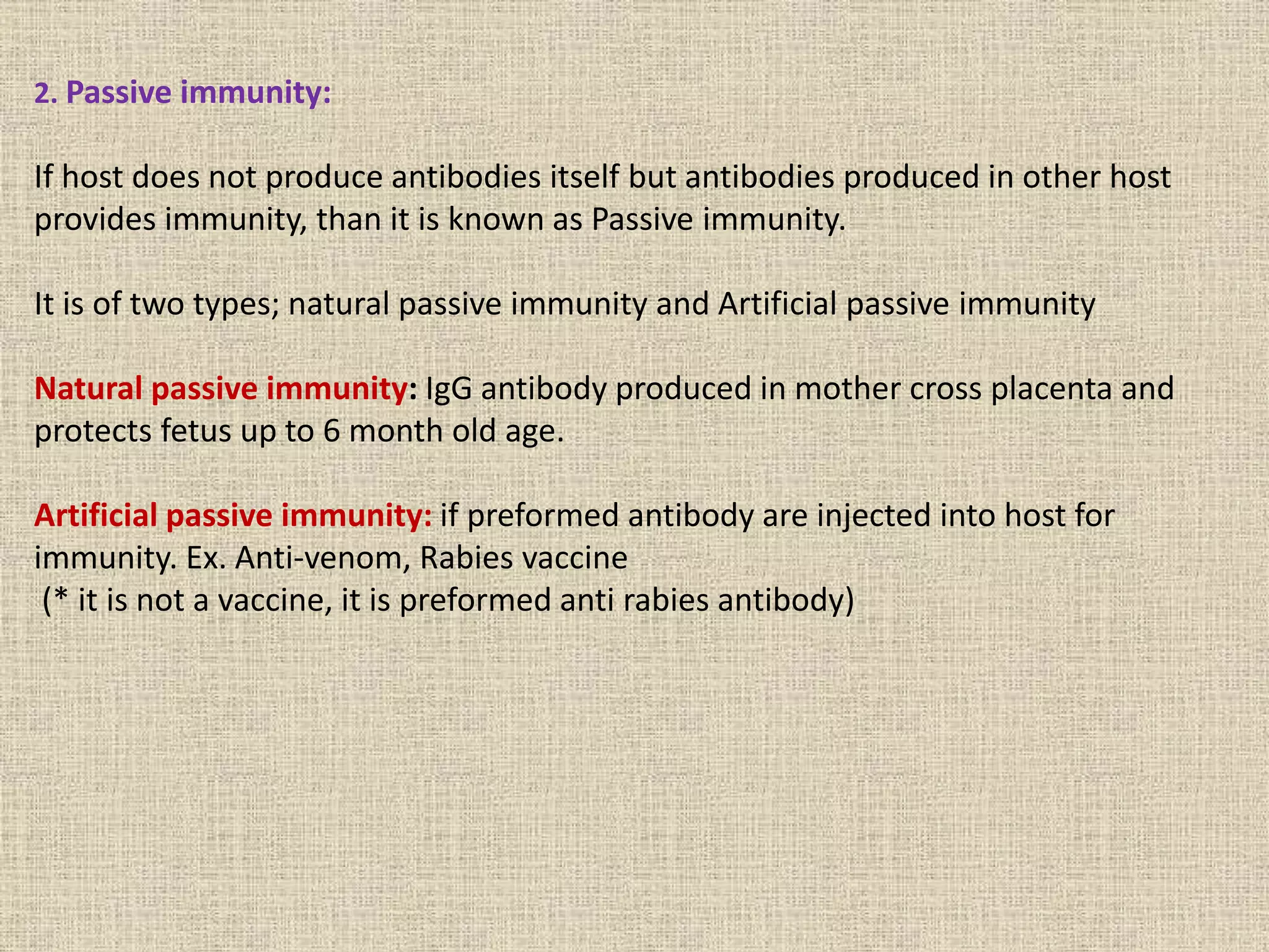Immunity and their types | PPTX