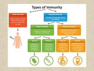 Immunity and their types | PPTX
