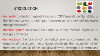 Immunity and Immunological Products HImanshu | PPTX