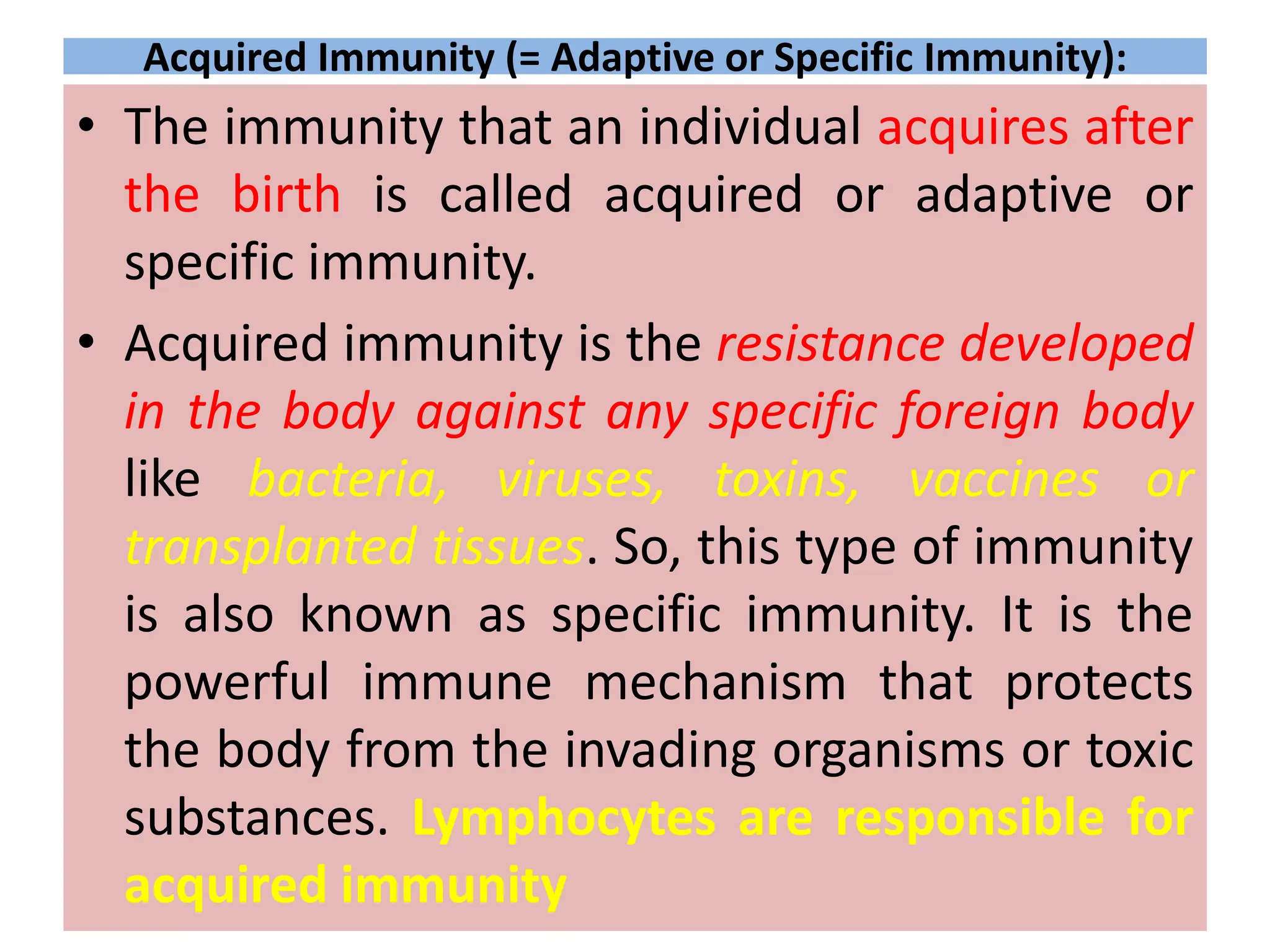 Immunity and immune system: Defense mechanism of the body | PDF
