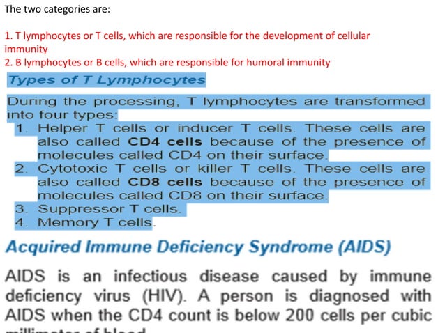 Immunity and immune system: Defense mechanism of the body | PDF ...