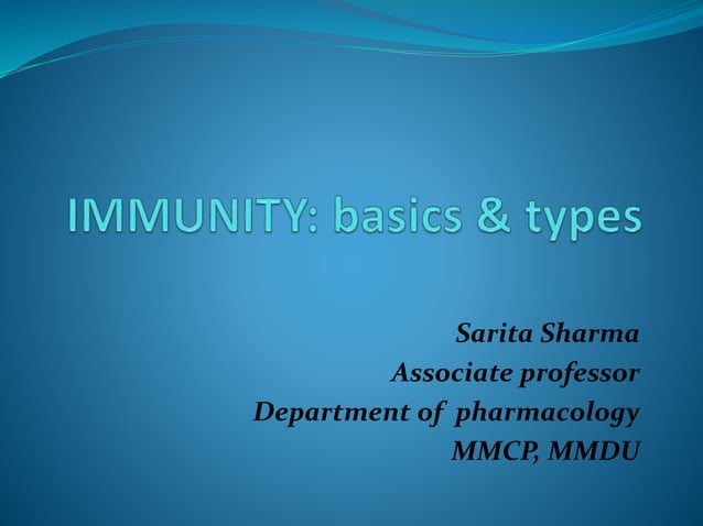 Immunity.pptx Human anatomy and physiology | PPTX