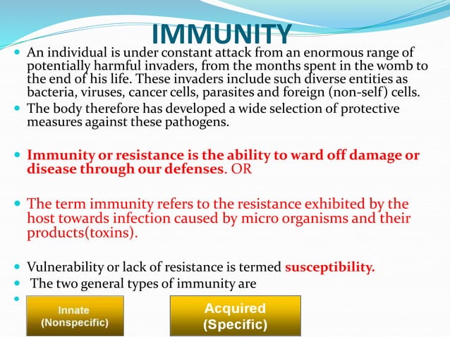 Immunity.pptx Human anatomy and physiology | PPTX