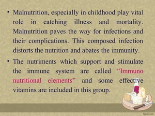 Immunity and malnutrition | PPT