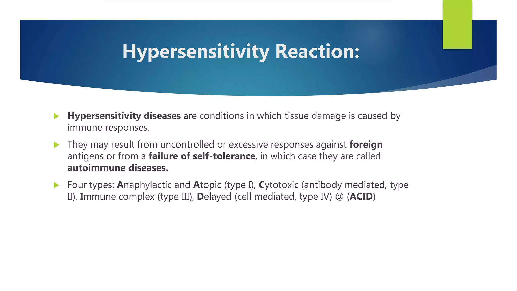 Immunology and Hypersensitivity reaction | PPT