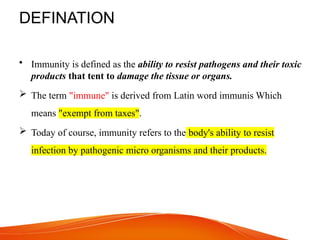 Understanding Immunity: The Body's Defense Mechanism | PPTX