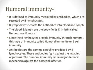 First year mbbs physiology - immunity, classification types and ...