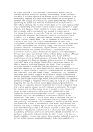 Immunity of fungi | DOCX