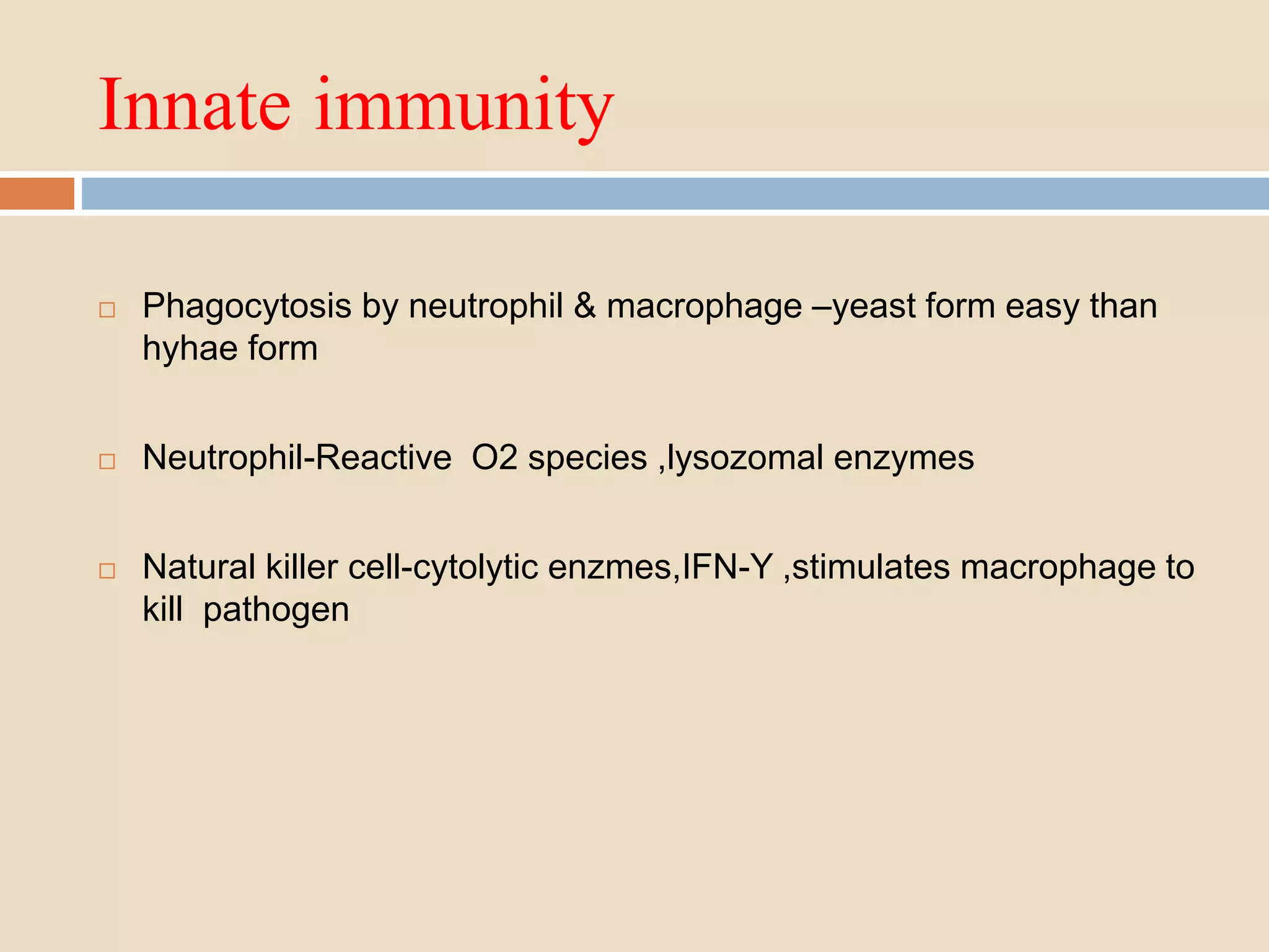 Immunity to fungal infection | PPTX