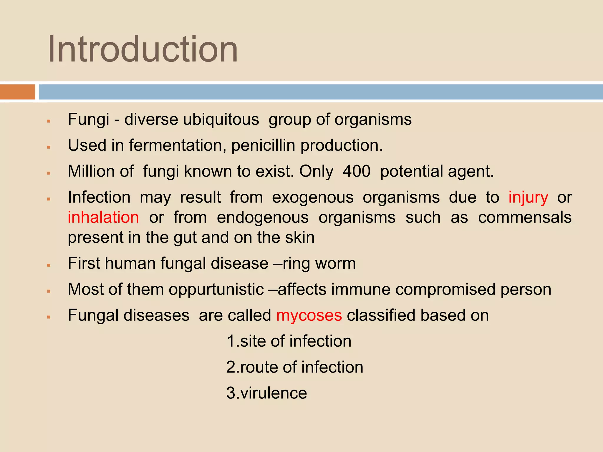 Immunity to fungal infection | PPTX