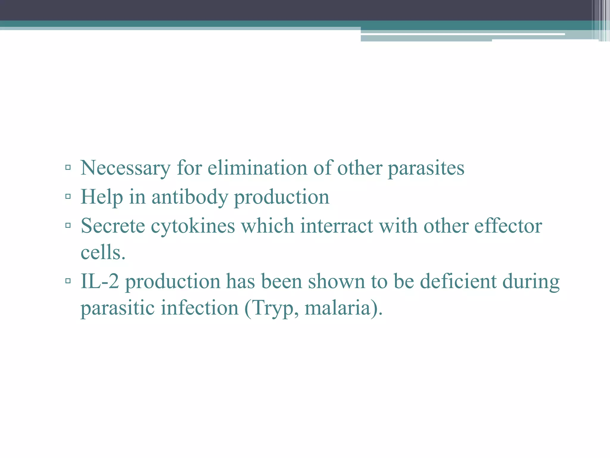 Immunity to parasitic infections | PPT