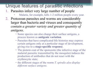Immunity to parasitic infections | PPT
