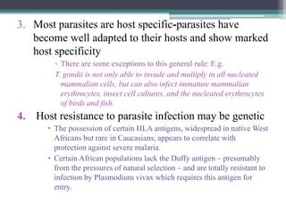 Immunity to parasitic infections | PPT