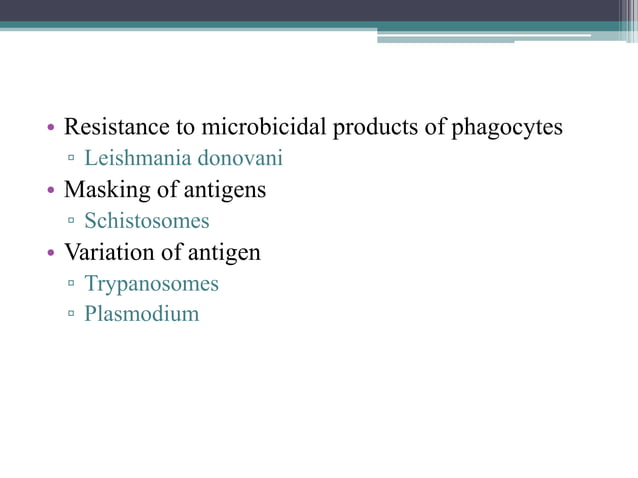 Immunity to parasitic infections | PPT | Infectious Diseases | Diseases ...