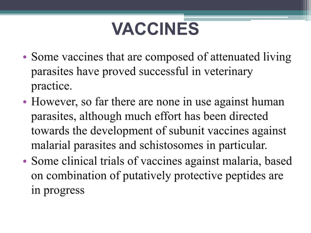 Immunity to parasitic infections | PPT | Infectious Diseases | Diseases ...