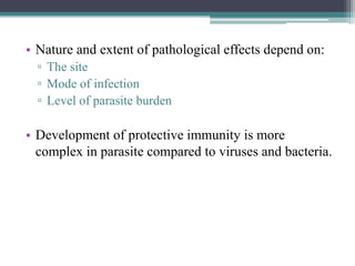 Immunity to parasitic infections | PPT