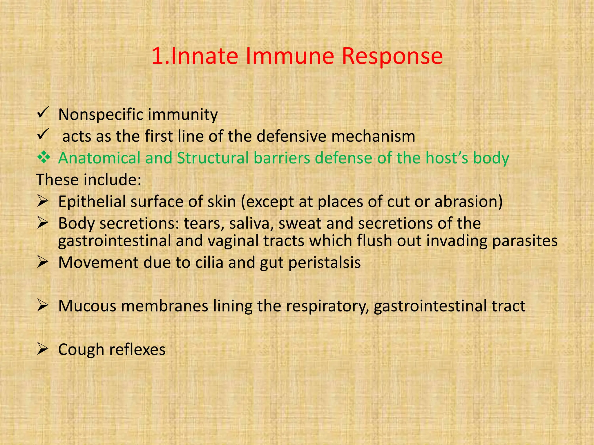 Immunity to Veterinary parasitic infections power point presentation | PPTX