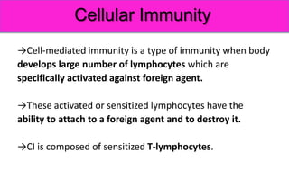 Immunity. Basic princeples of humoral and cellular immune response. | PPTX