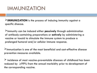 IMMUNIZATION extended program of immunization. Extended program of ...