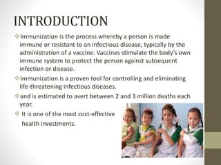 Immunization-vaccination | PPTX