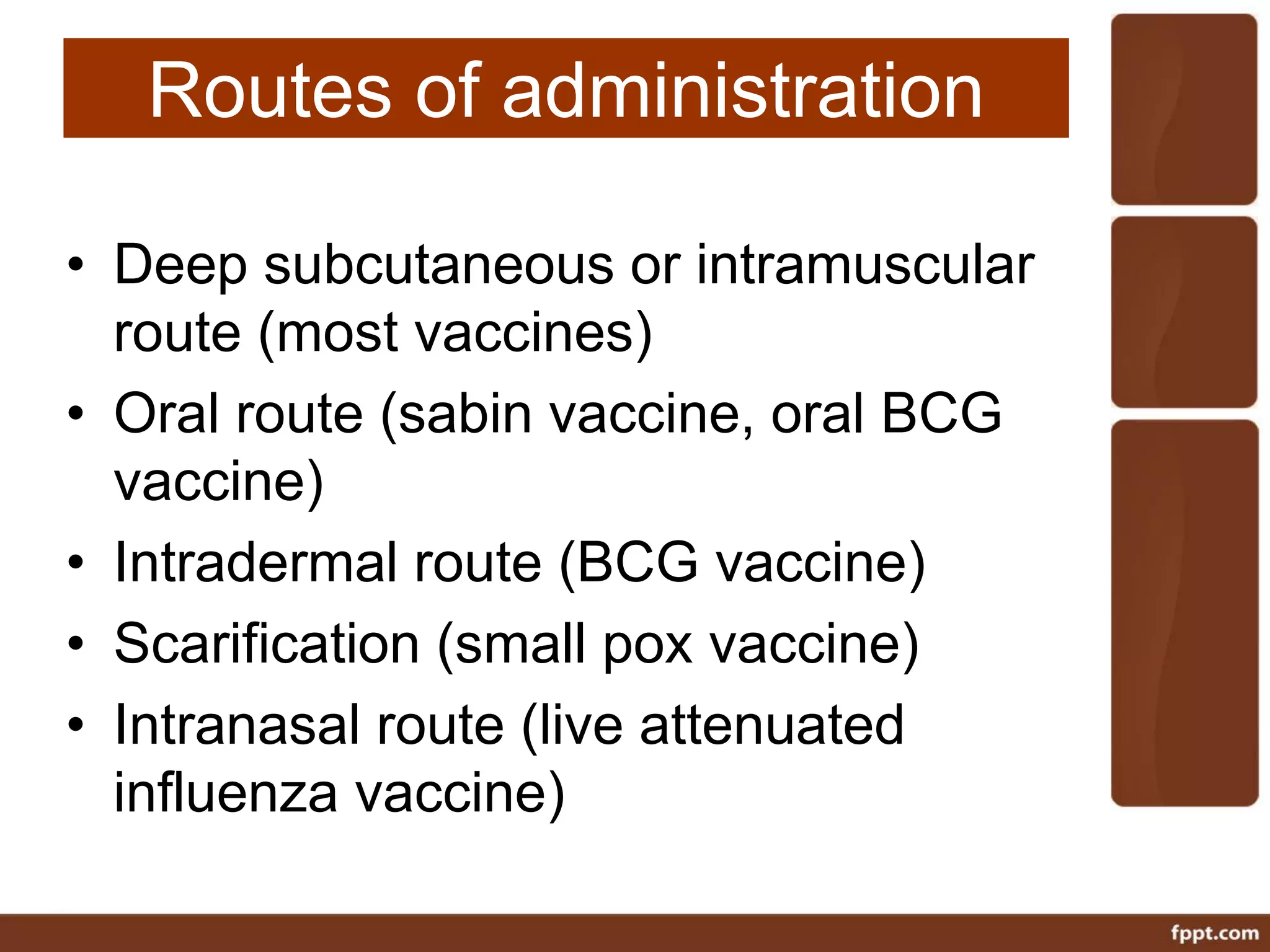 Immunization for various diseases | PDF