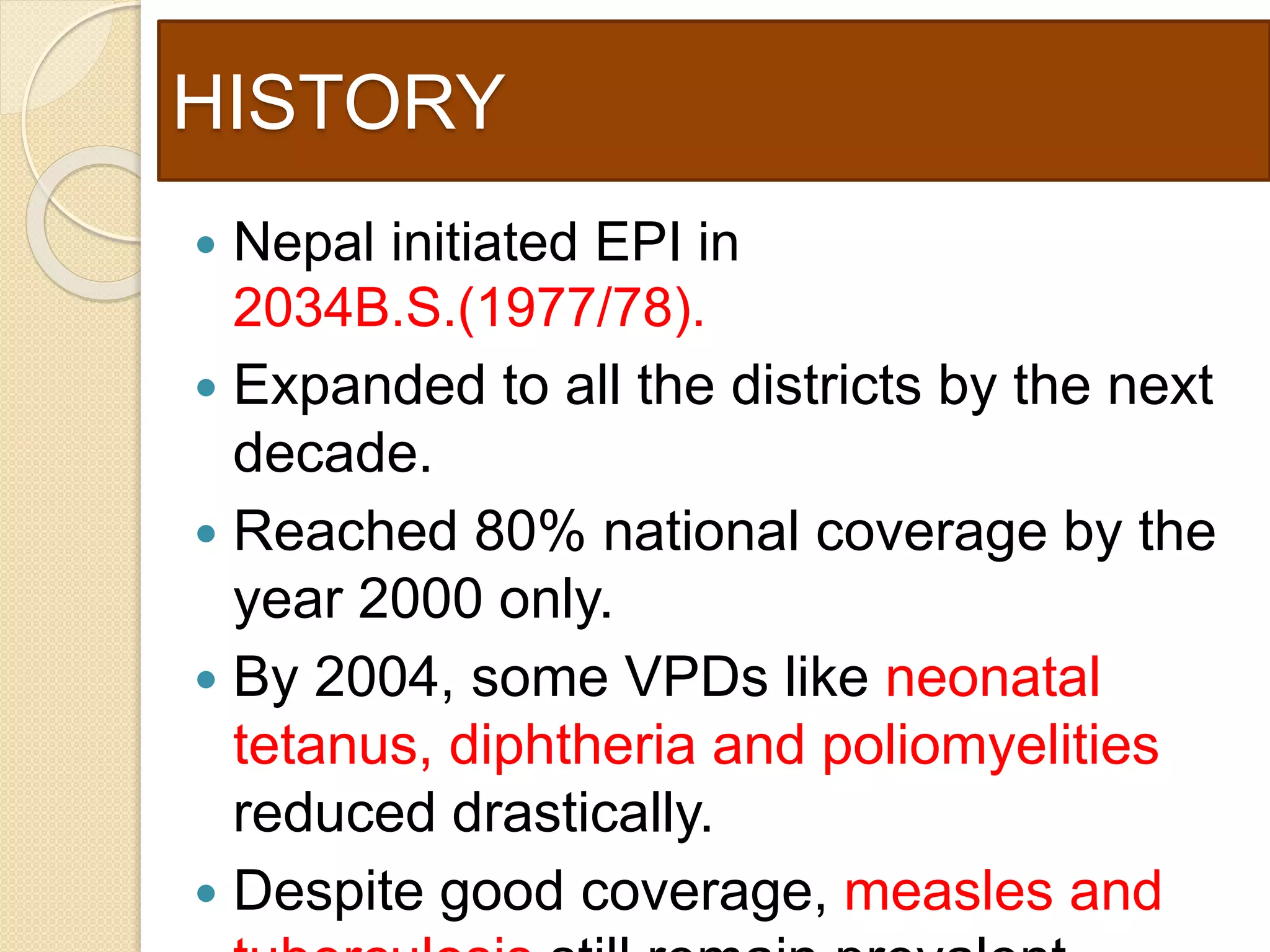Immunization in nepal | PPTX