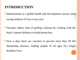 Immunization M4.pptx for pediatrics pptd | PPTX