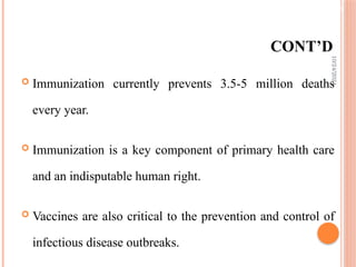 Immunization M4.pptx for pediatrics pptd | PPTX