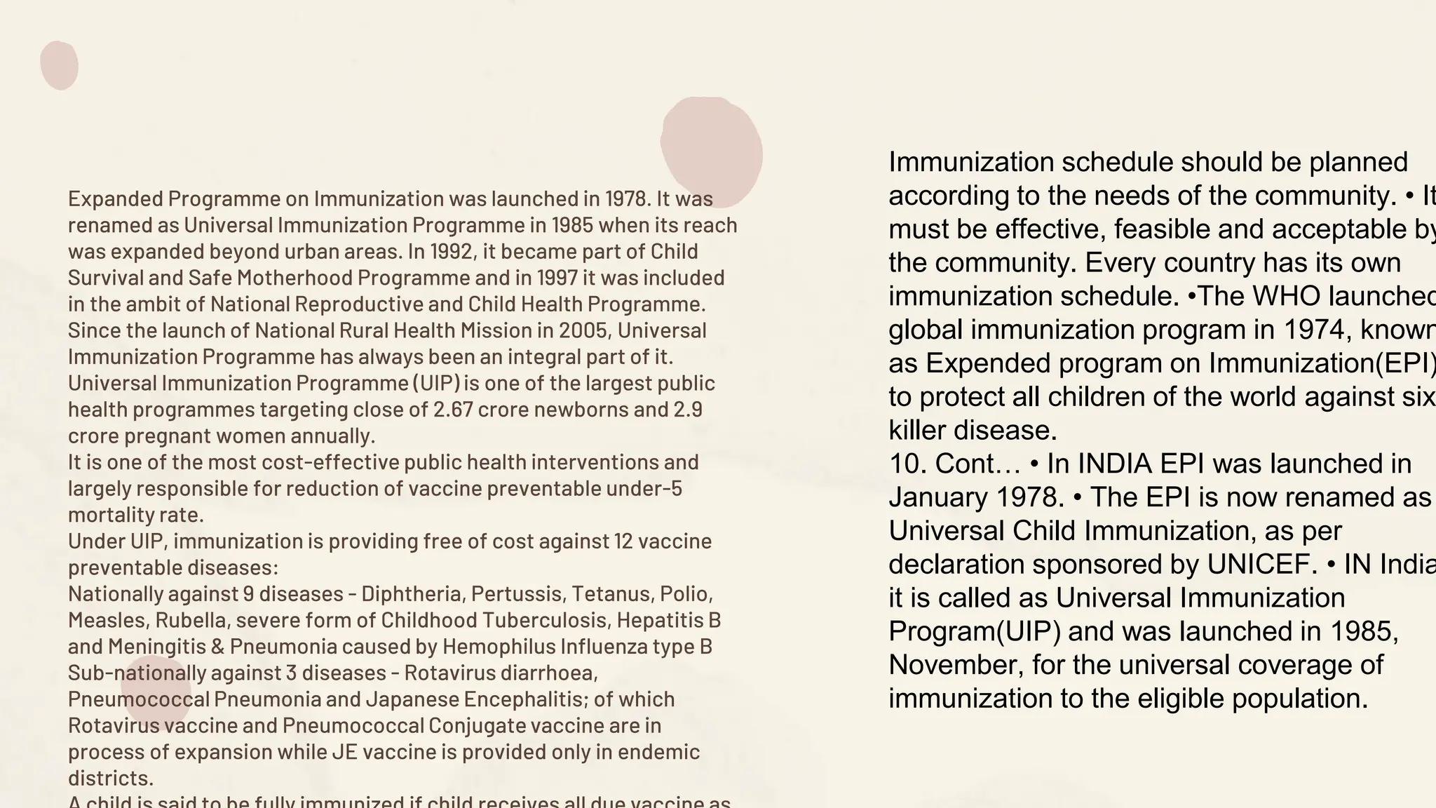 Immunization Slide share presentation | PPTX