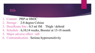 Immunization or vaccination of children | PPTX