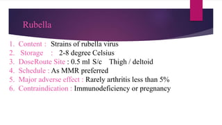 Immunization or vaccination of children | PPTX