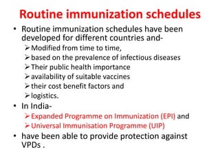 Immunization programme | PPTX