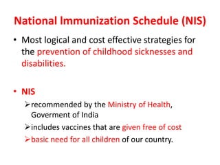 Immunization programme | PPTX