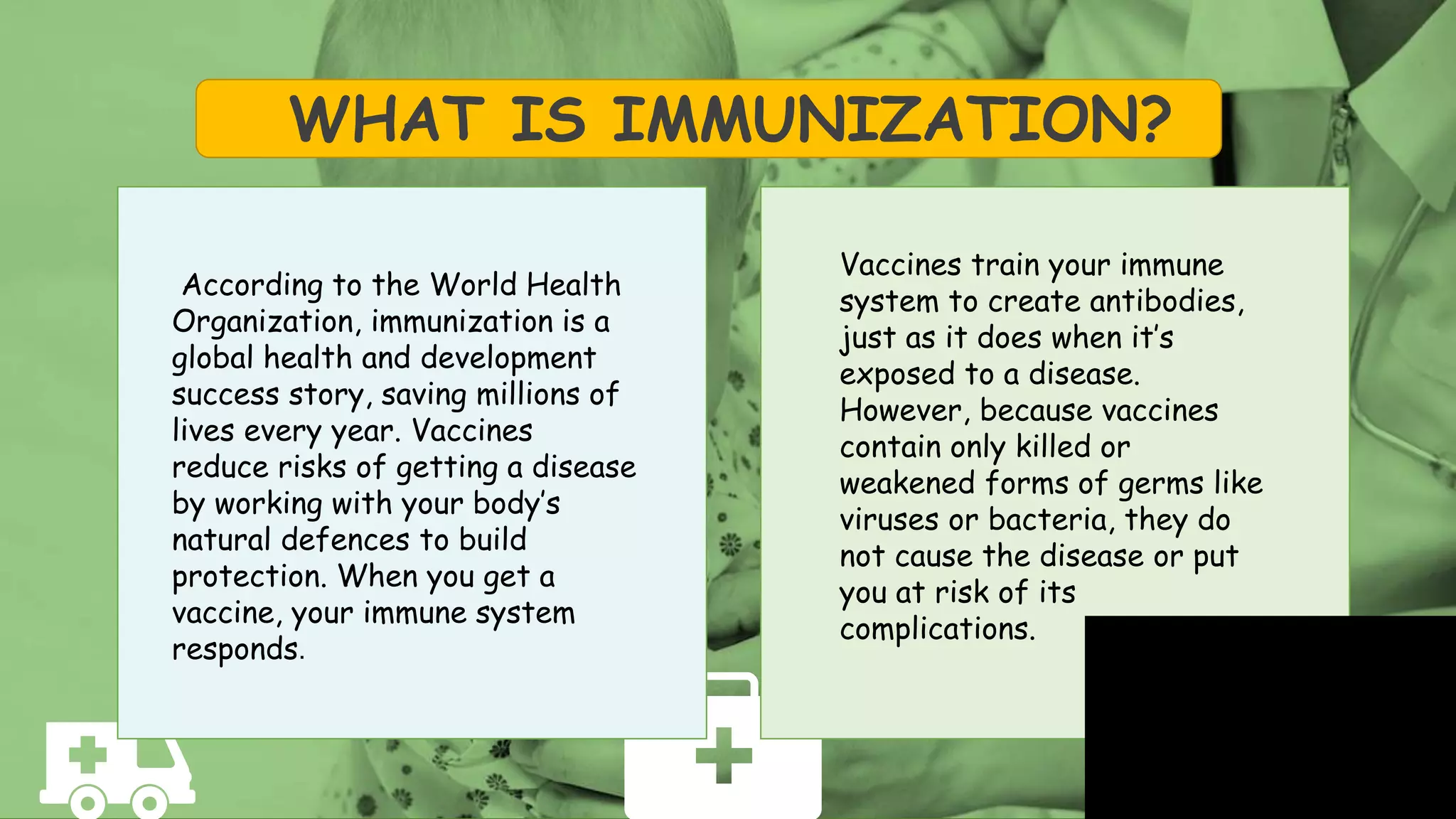 Immunization (Vaccines for the Infant) | PPTX
