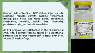 Immunization (Vaccines for the Infant) | PPTX