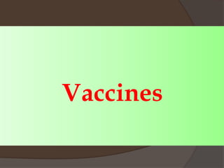 Immunizing agents vaccines, immunoglobulines and antisera | PDF