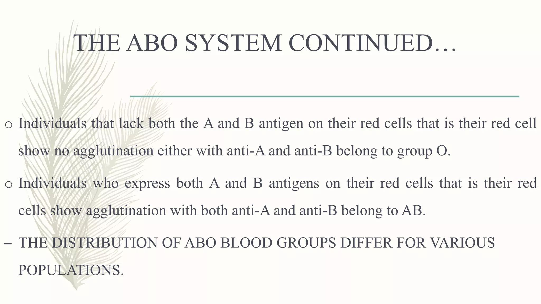 Immuno haematology | PPTX