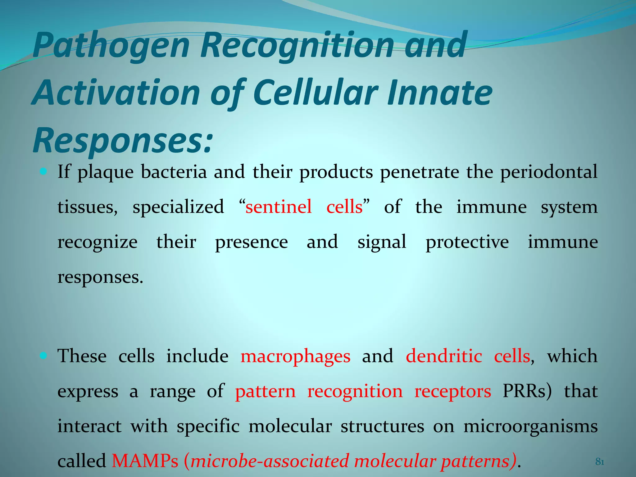 Immuno microbial pathogenesis of periodontal disease | PPTX