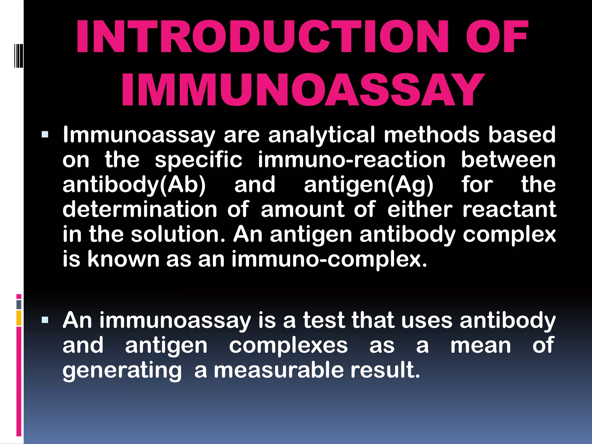 Assignment on General principles of Immunoassay | PDF