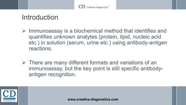 Immunoassay | PPTX | Medical Tests | Medical Health
