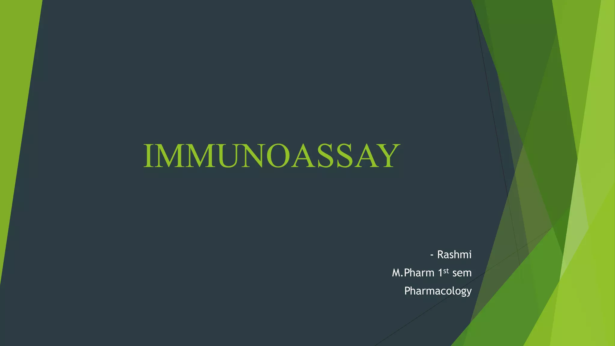Immunoassay( theoretical basis and optimization of immunoassay) | PPTX