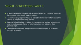Immunoassay( theoretical basis and optimization of immunoassay) | PPTX