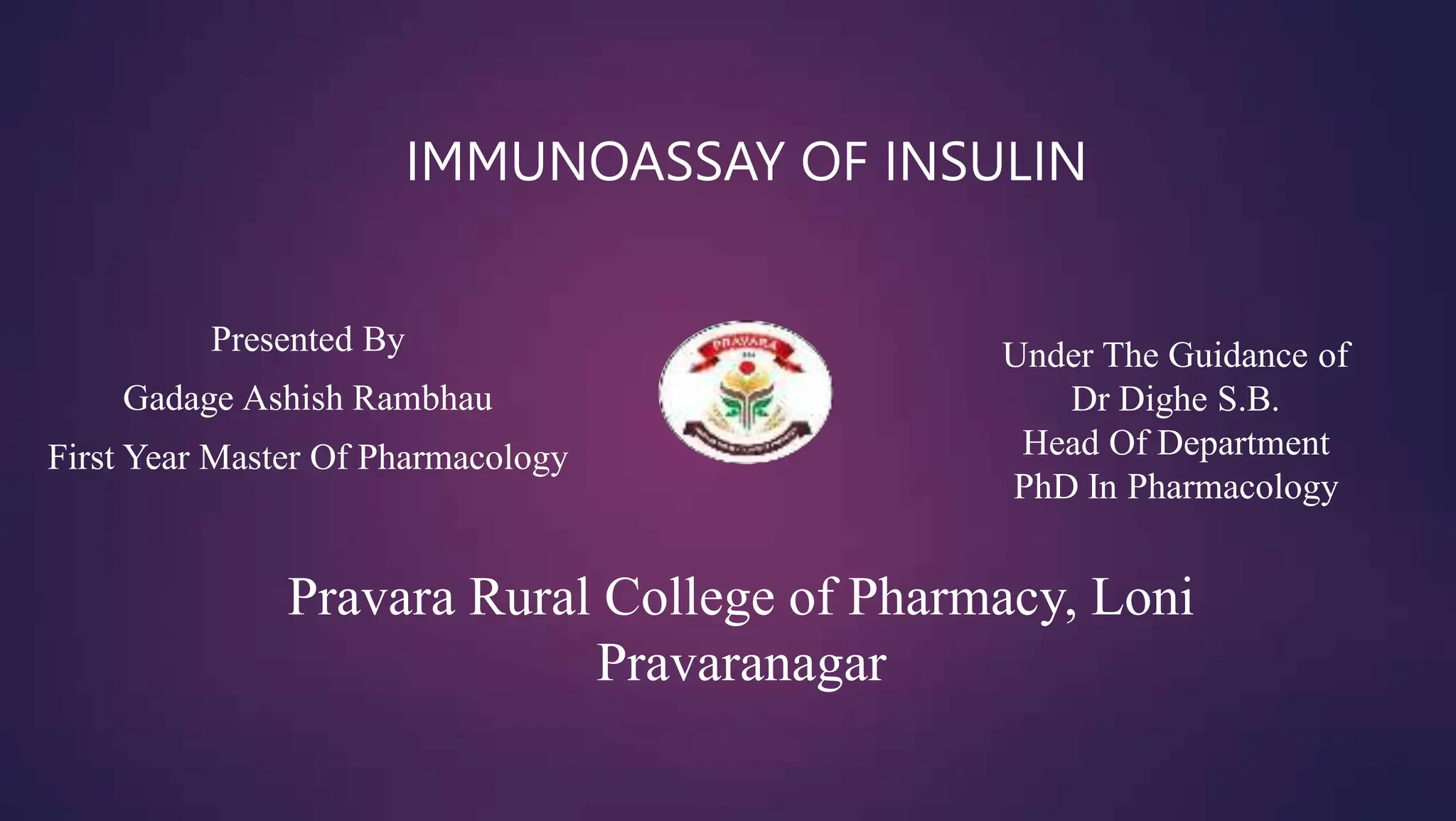 Insulin Immunoassay Insights: Unraveling the Biochemical Threads | PPTX